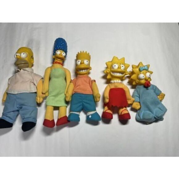 Toys | Vtg 199the Simpson Family Dolls Complete Matt Groening 20th ...